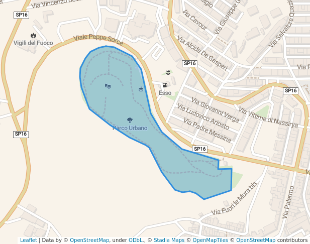 Parco Urbano in Mussomeli | Map and Routes