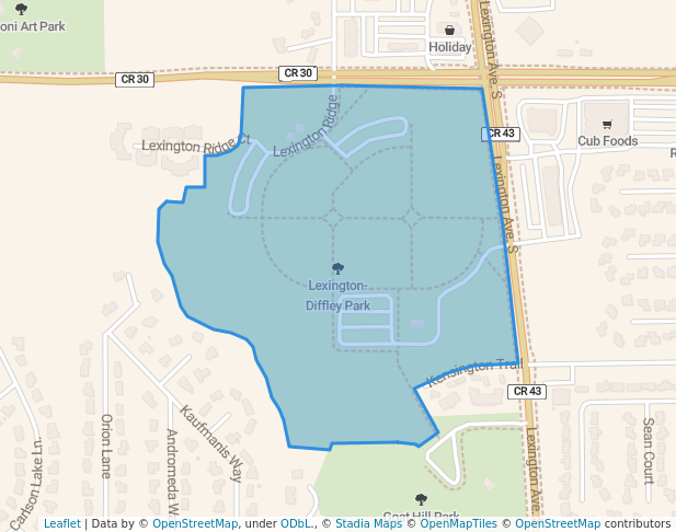 Lexington-Diffley Park in Eagan | Map and Routes