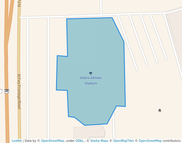 Aldine Athletic Stadium in Houston | Map and Routes