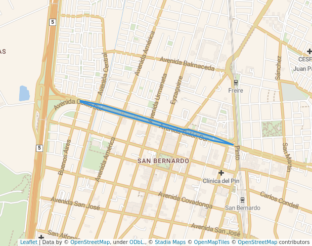 Parque Colón in San Bernardo | Map and Routes