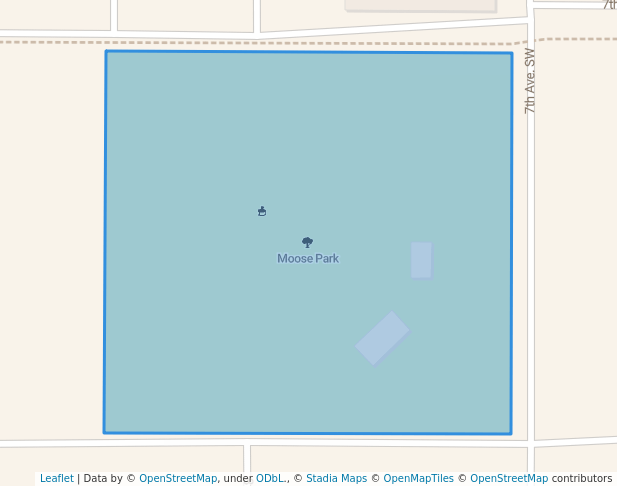 Moose Park in Sidney | Map and Routes