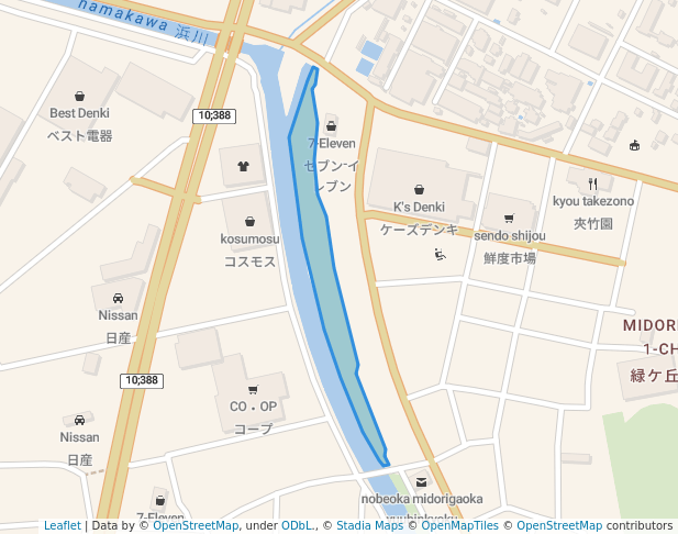 浜川公園 in Nobeoka | Map and Routes