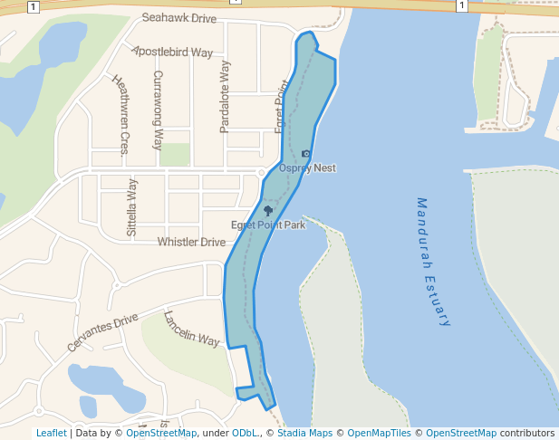 Egret Point Park in Erskine | Map and Routes