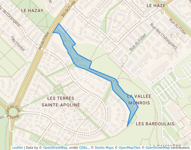Promenade du Val Maurois in Cergy | Map and Routes