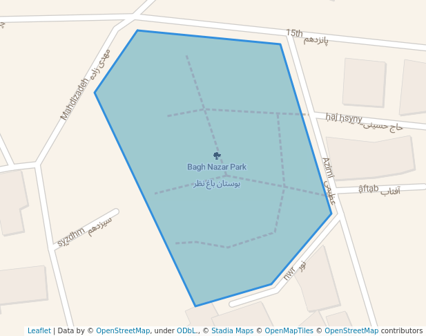 Bagh Nazar Park in Tehran | Map and Routes