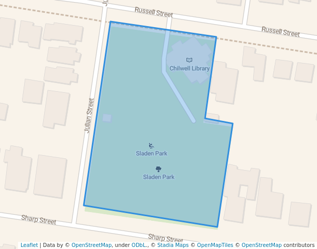 Chilwell Park in Newtown | Map and Routes