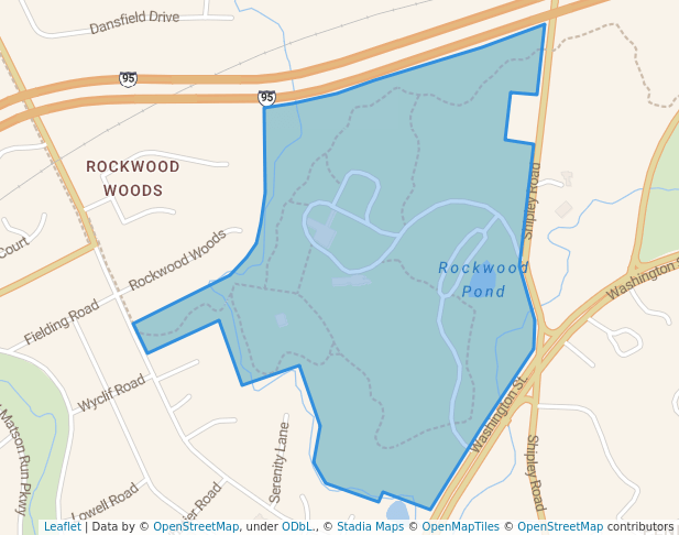 Rockwood Park in Wilmington | Map and Routes