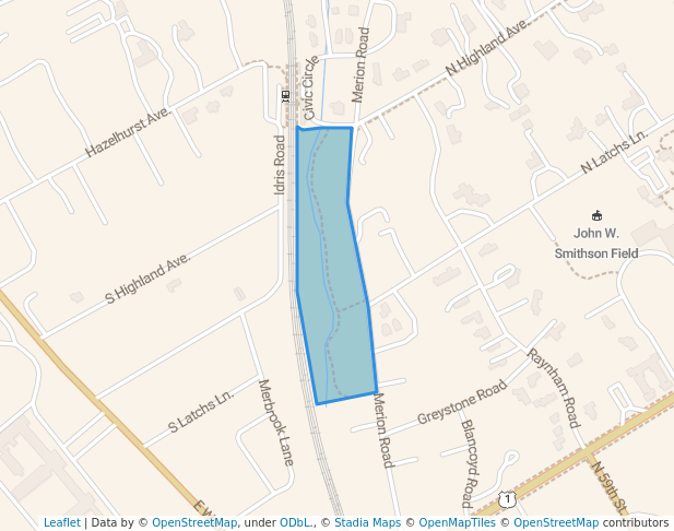 Merion Botanical Park in Merion Station | Map and Routes