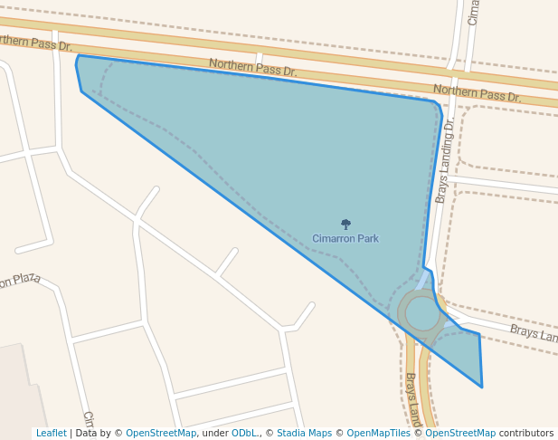 Cimarron Park in El Paso | Map and Routes