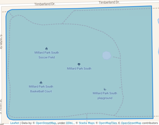 Millard Park South in Omaha | Map and Routes