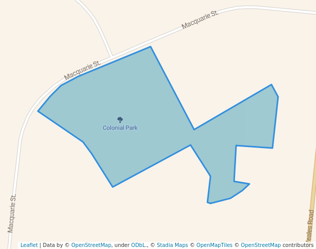 Colonial Park in Jensen | Map and Routes