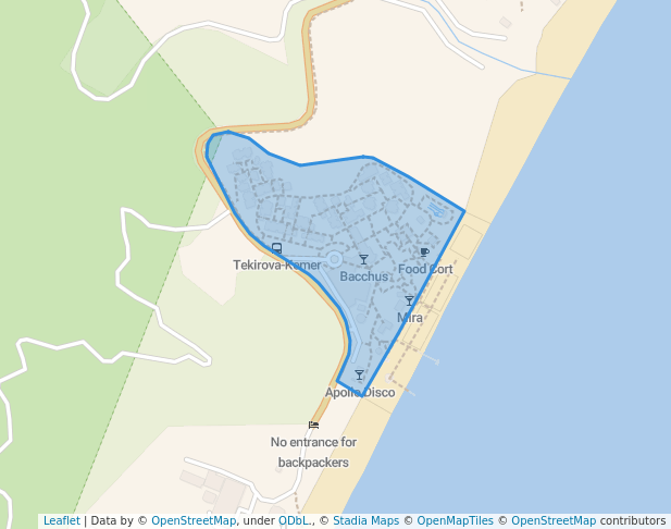 Euphoria in Tekirova | Map and Routes