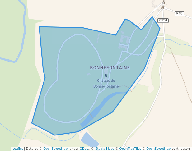 Parc du Château de Bonnefontaine in Val-Couesnon | Map and Routes