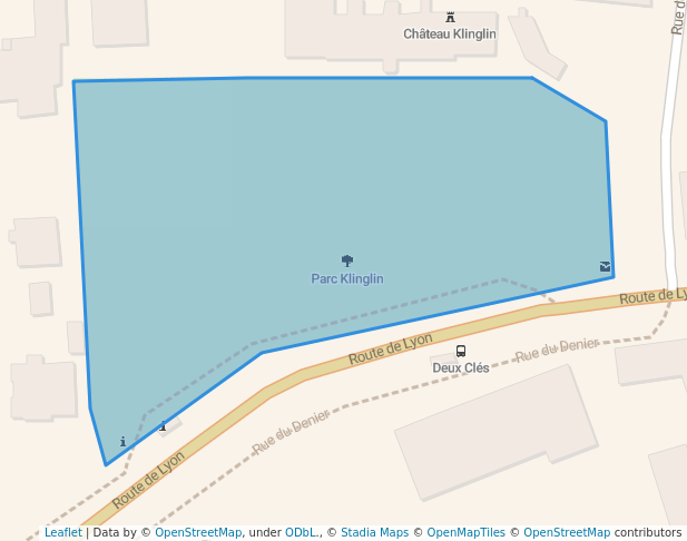 Parc Klinglin in Illkirch-Graffenstaden | Map and Routes