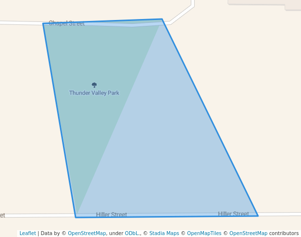 Thunder Valley Park in Good Thunder | Map and Routes