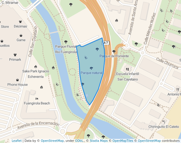 Parque natural in Fuengirola | Map and Routes