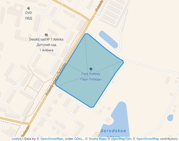 Парк Победы in Taldom | Map and Routes
