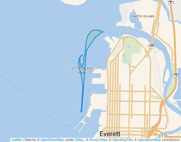 Jetty Island Park in Everett | Map and Routes