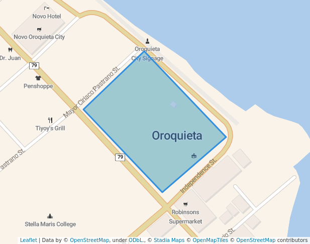 Oroquieta Park in Oroquieta City | Map and Routes