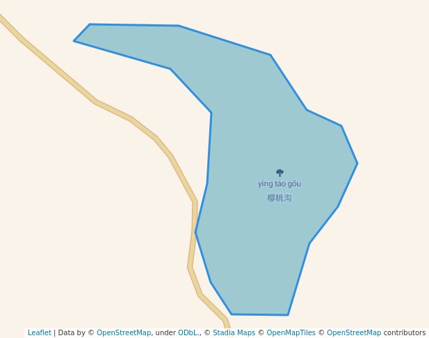 樱桃沟 in Hanzhong | Map and Routes