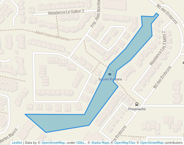 Square Barbara in Fleury | Map and Routes