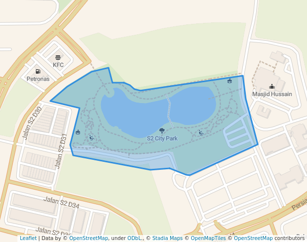 S2 City Park in Seremban | Map and Routes