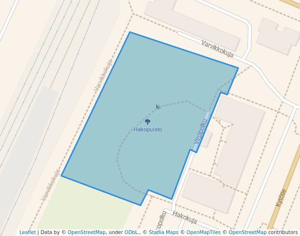 Hakopuisto in Vanda | Map and Routes