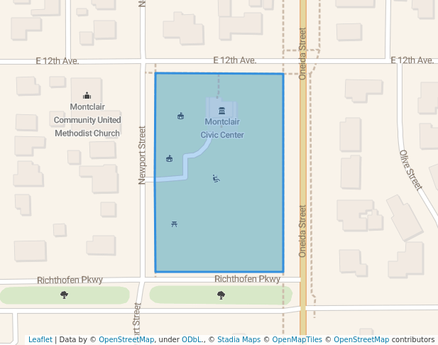 Montclair Park in Denver | Map and Routes