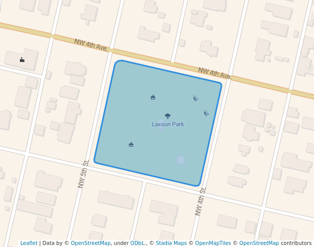 Laxson Park in Ontario | Map and Routes
