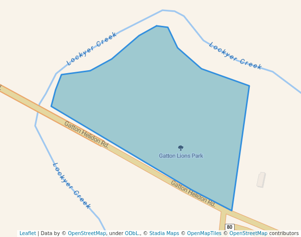 Gatton Lions Park in Lower Tenthill | Map and Routes