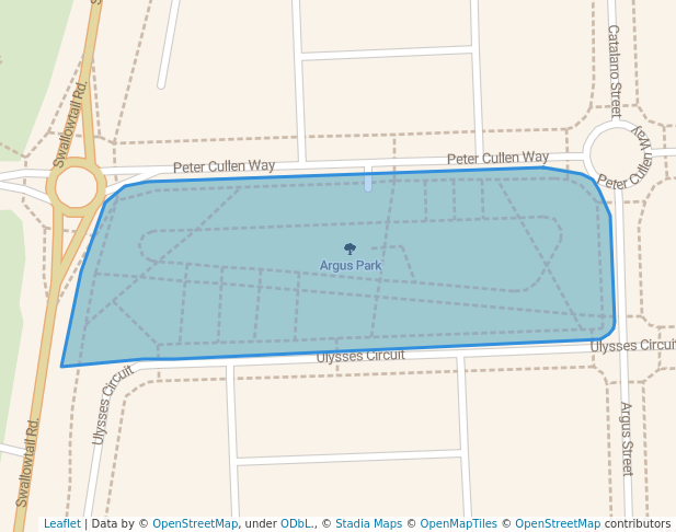 Argus Park in Wright | Map and Routes