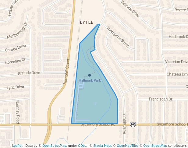 Hallmark Park in Fort Worth | Map and Routes