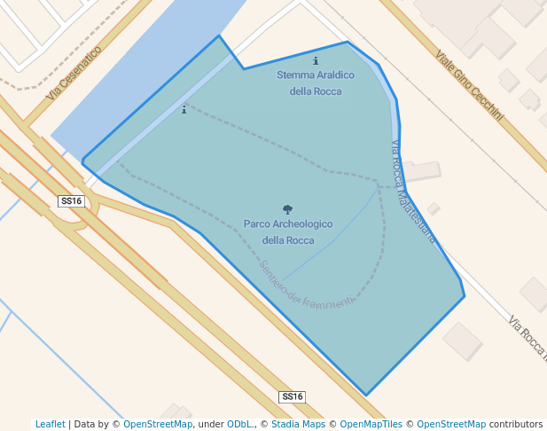 Parco Archeologico della Rocca in Cesenatico | Map and Routes