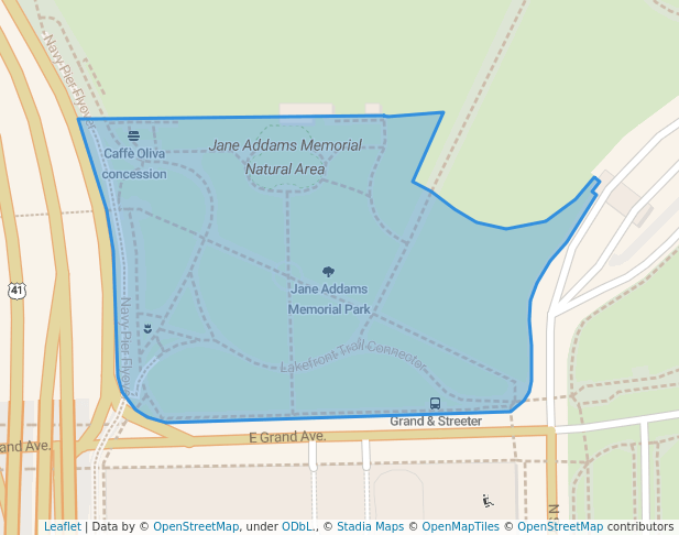 Jane Addams Memorial Park in Chicago | Map and Routes