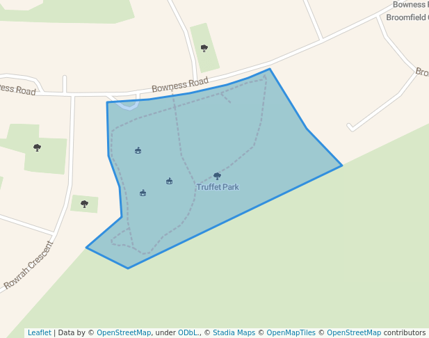 Truffet Park in Middleton | Map and Routes