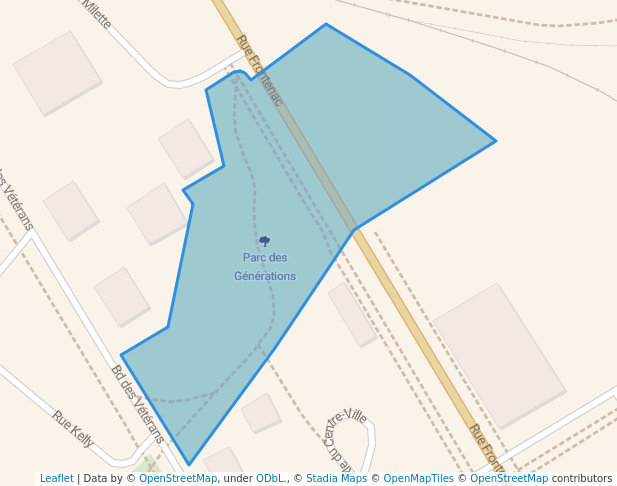 Parc des Générations in Lac-Mégantic | Map and Routes