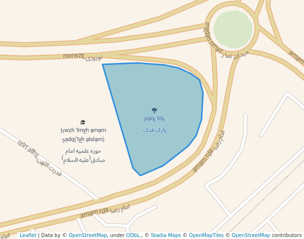 پارک فدک in Azna | Map and Routes