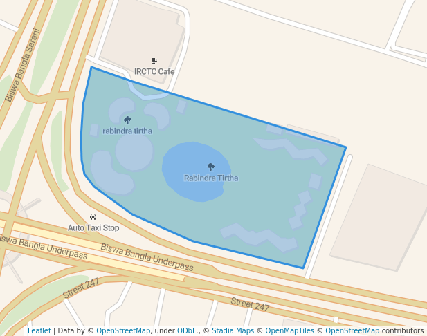 Rabindra Tirtha in New Town | Map and Routes