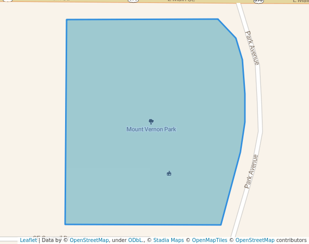 Mount Vernon Park in Mount Vernon | Map and Routes