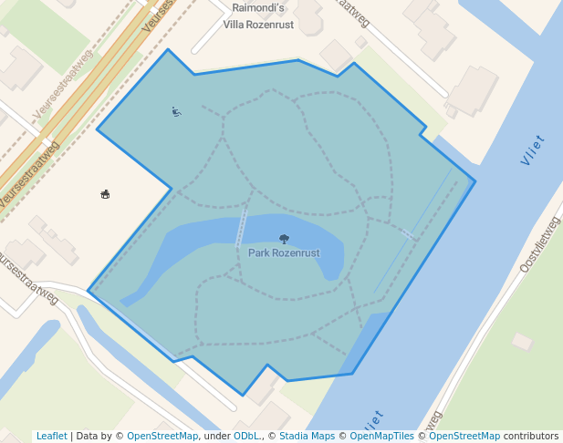 Park Rozenrust in Leidschendam | Map and Routes