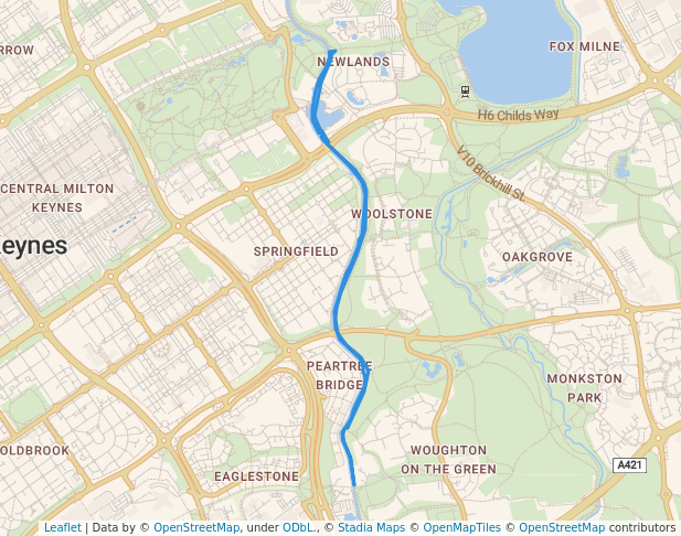 Canal Broadwalk in Springfield | Map and Routes