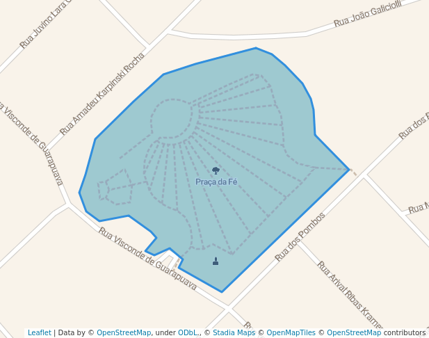 Praça da Fé in Guarapuava | Map and Routes