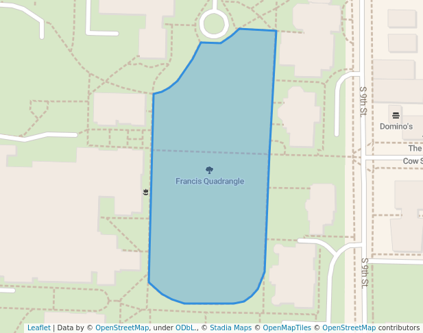 Francis Quadrangle in Columbia | Map and Routes