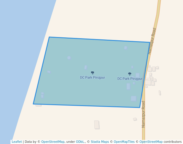 DC Park Pirojpur in Shankorpasa Union | Map and Routes