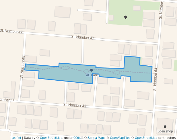 AC Park in New Town | Map and Routes