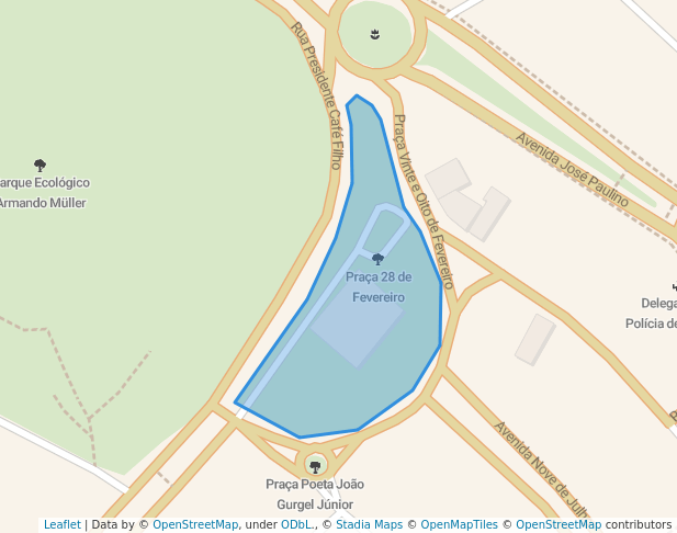 Praça 28 de Fevereiro in Paulinia | Map and Routes