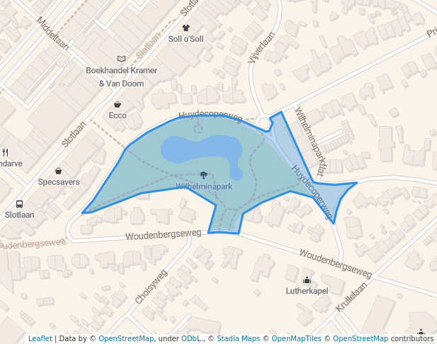 Wilhelminapark in Zeist | Map and Routes