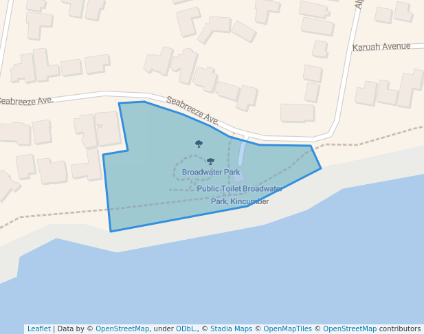 Broadwater Park in Kincumber | Map and Routes