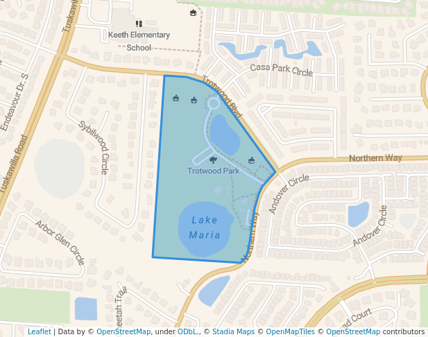 Trotwood Park in Winter Springs | Map and Routes