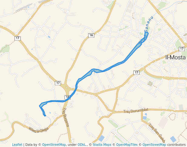 Speranza Valley in Il-Mosta | Map and Routes